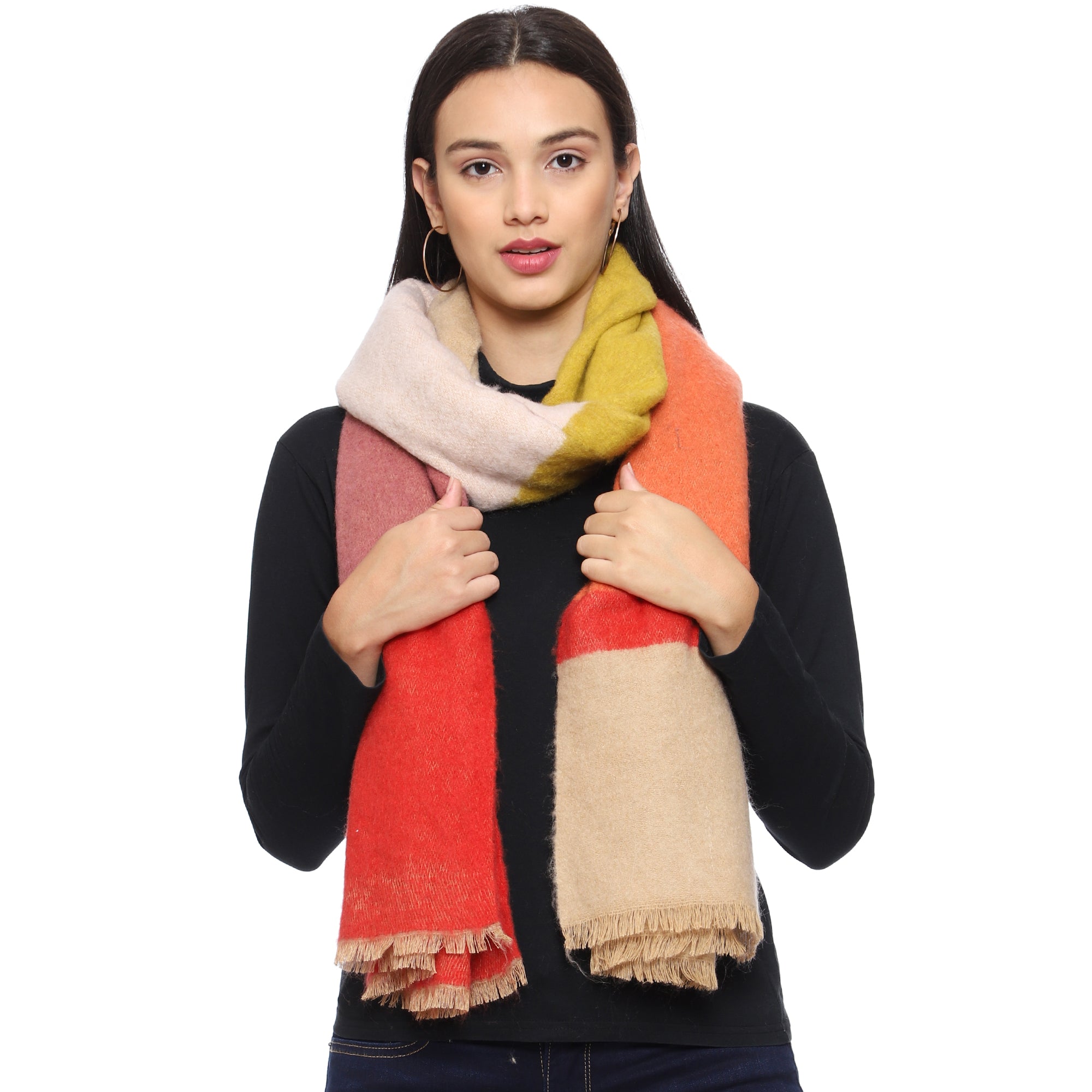 WOMEN'S CASHMERE SOFT FEEL WARM WOOL MUFFLER/SCARF/STOLES – SWI Stylish
